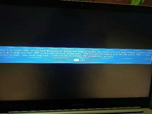 电脑出现 Press Y to reset fTPM 怎么办? - 知乎
