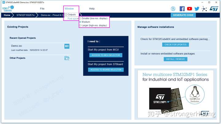STM32CubeMX系列教程05_File、Window、Help菜单说明_cubemx filex-CSDN博客