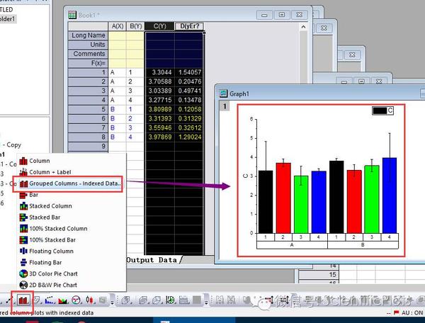 Origin(Pro)：分组点线图（Grouped Line + Symbol Plot） - 知乎