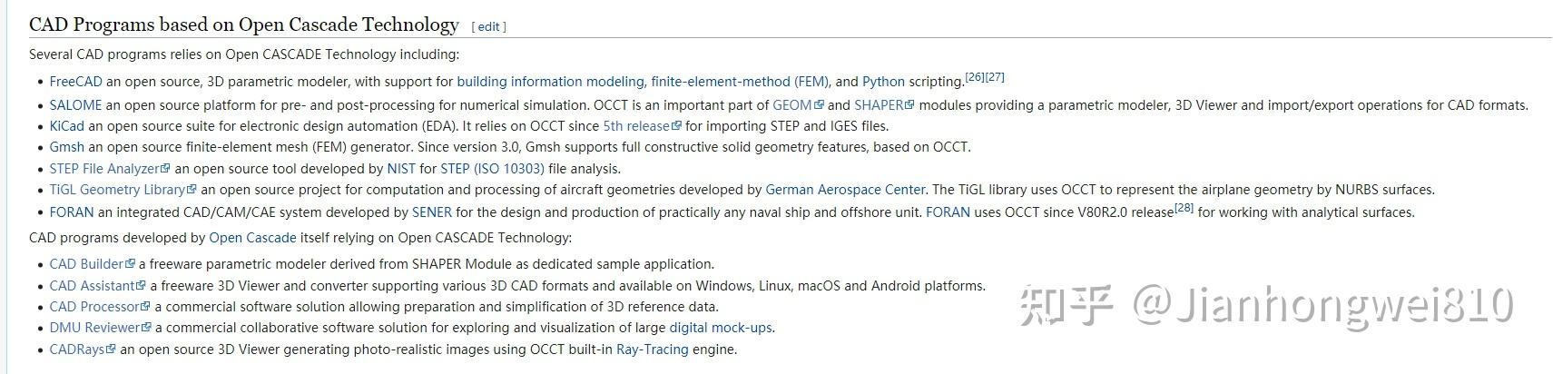 浅谈三维建模内核Open Cascade（OCC） - 知乎