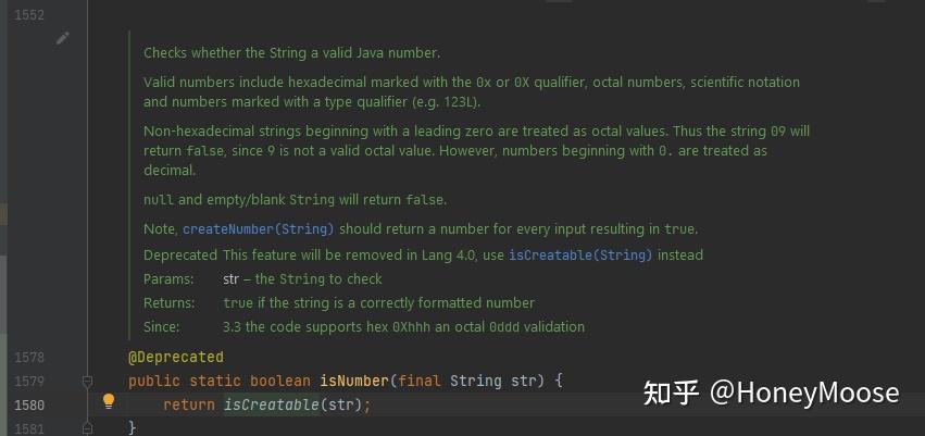 Apache.commons.lang3 的 isNumber 将会在 lang 4 的时候丢弃 - 知乎