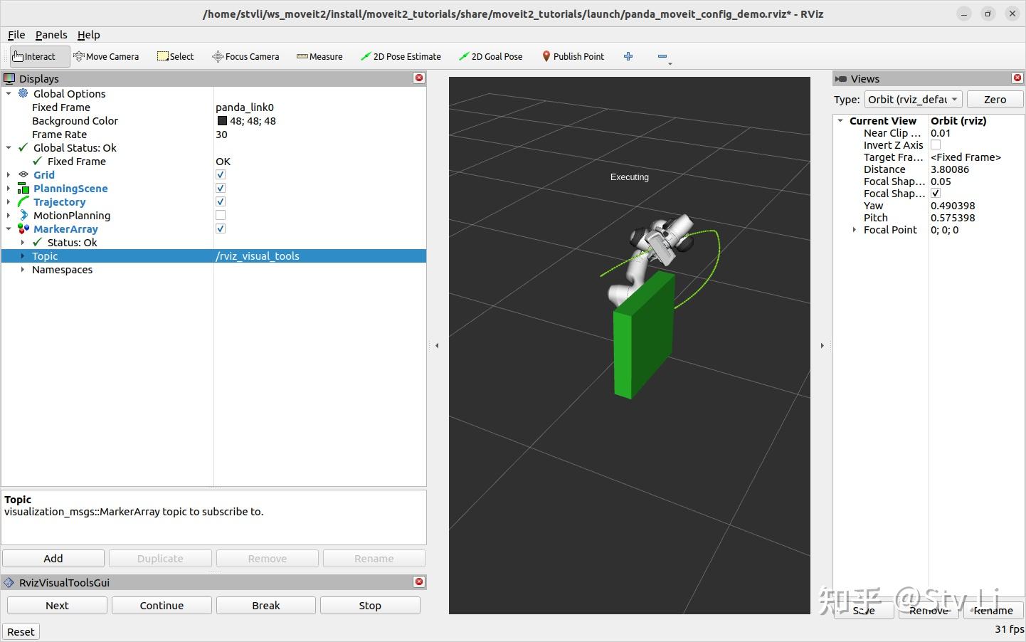 【学习笔记】ROS2纯小白 - MoveIt!（humble）安装、初识与C++实现运动规划 - 知乎