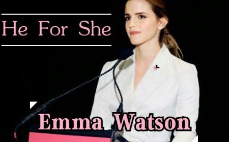 He For She | Emma Watson 女权运动演讲稿 - 知乎