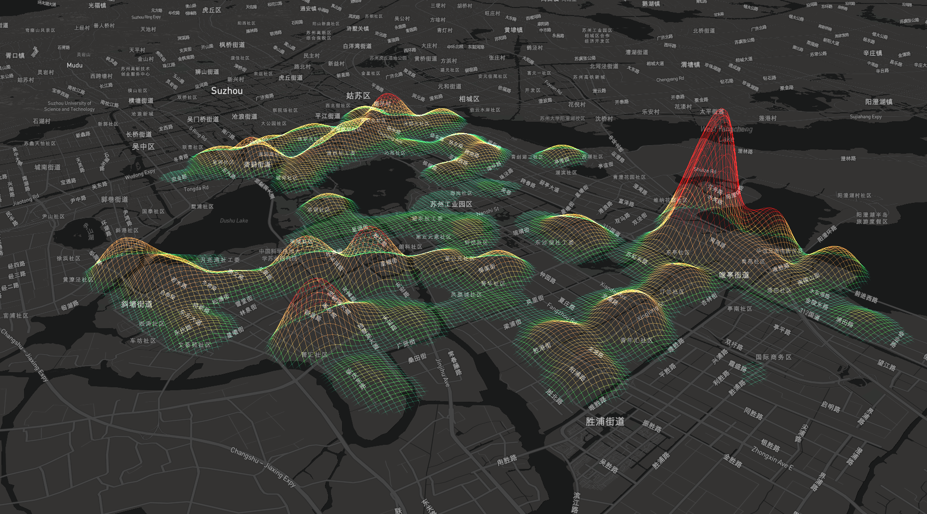 mapboxgl + three 动画 — 网格热图 - 知乎