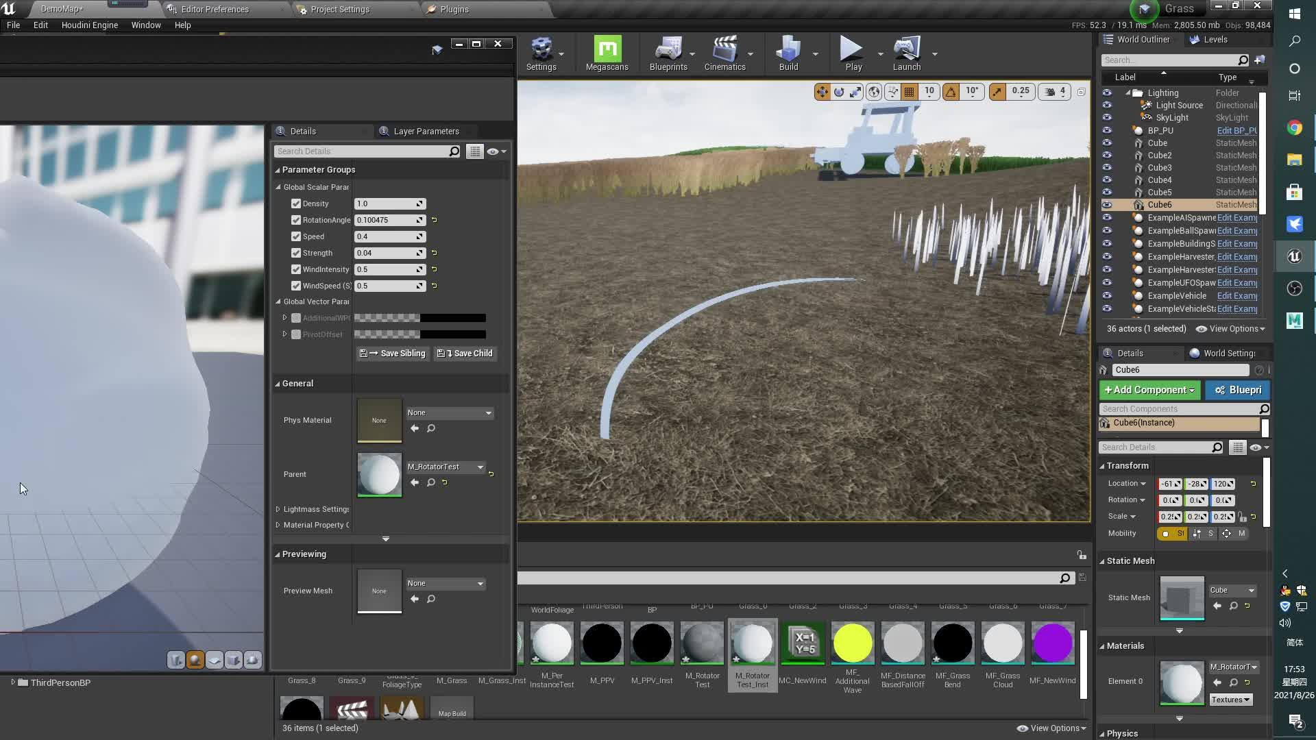 UE4 Large Grass Wind 强力风浪效果 - 知乎