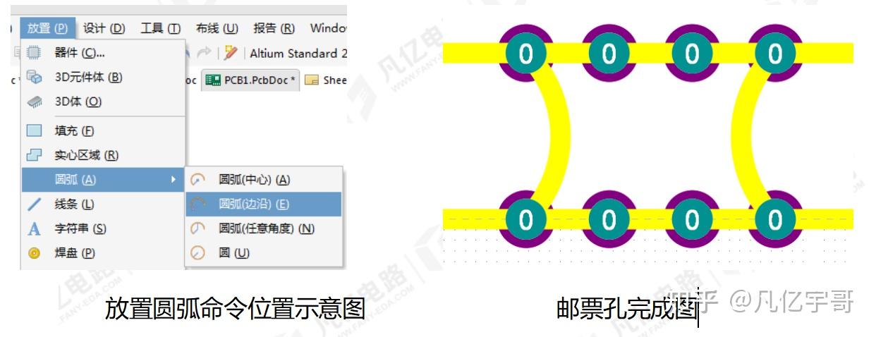 PCB设计中的邮票孔如何制作—详细方法介绍 - 知乎