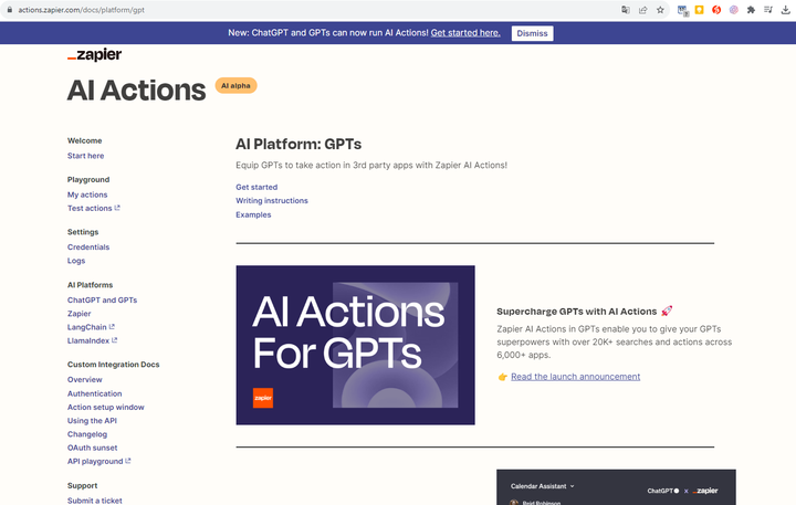 使用GPTs和Zapier AI Actions定制属于GPT，让你的GPT与谷歌全家桶智能互动 - 知乎