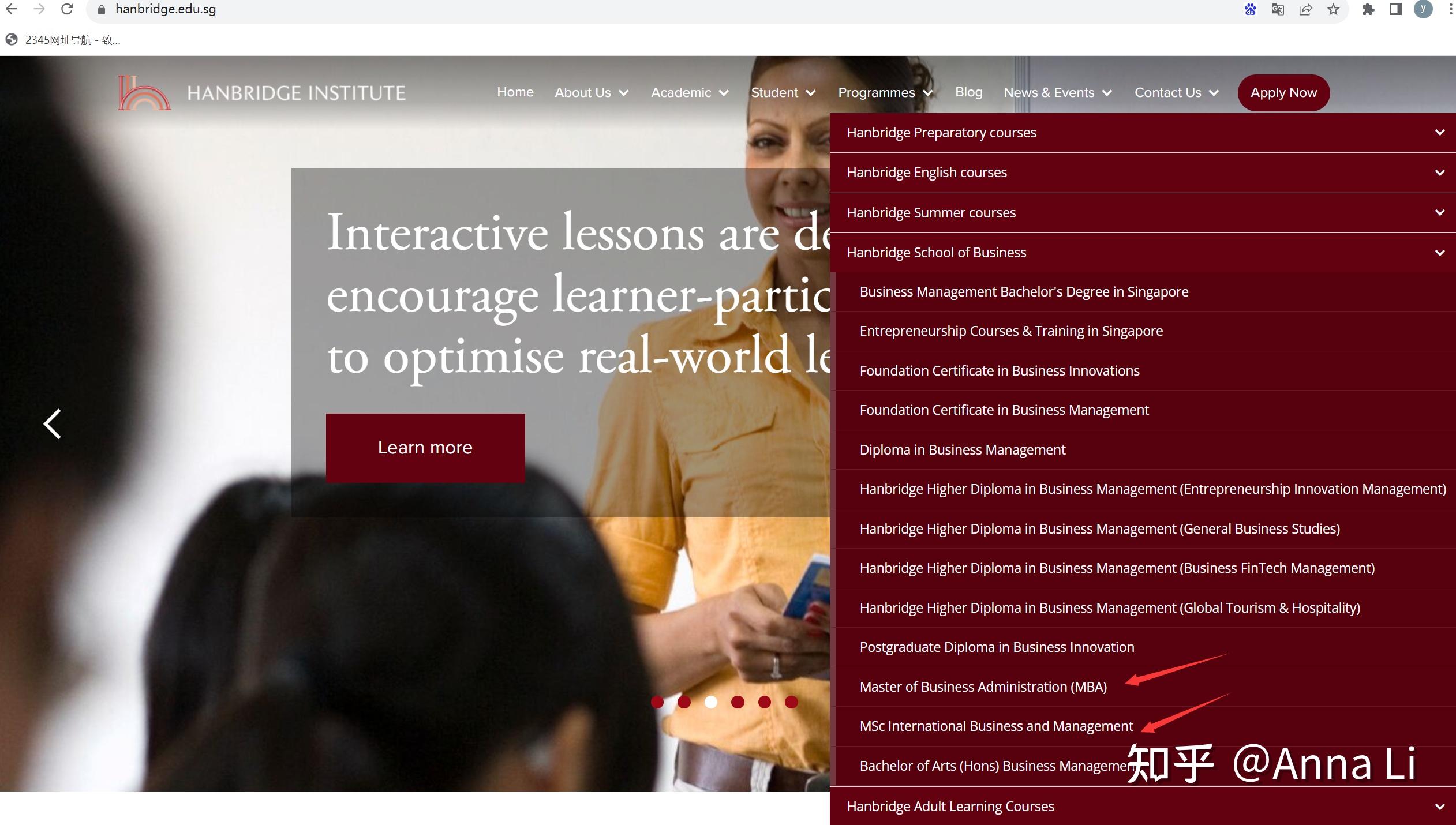 新加坡Hanbridge Institute硕士（MBA+MSc）项目 - 知乎
