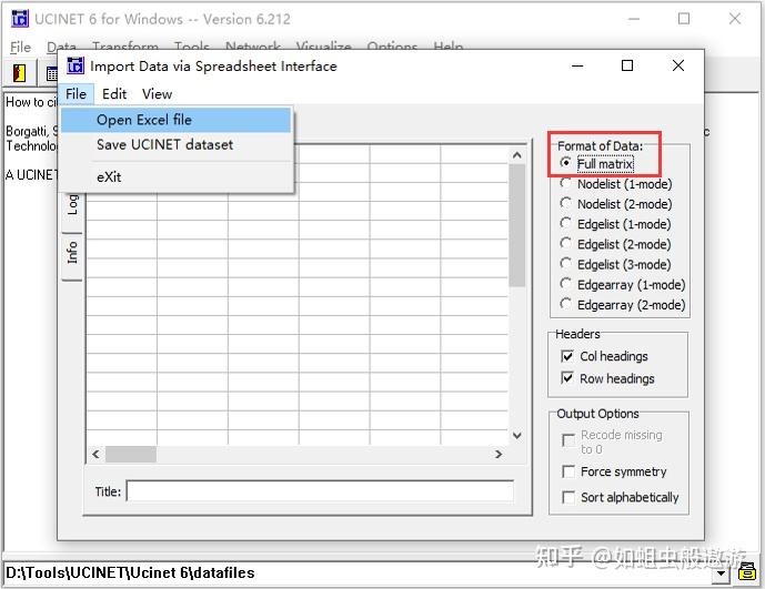 UCINET软件实现社会网络分析法提取指标(文献计量研究)全流程图解 - 知乎