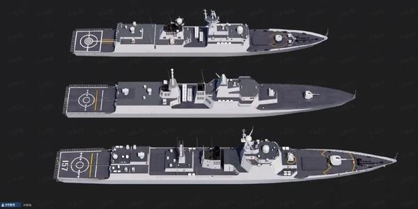长147米、宽18米、排水量6000吨！中国新一代护卫舰054B终于现身！ - 知乎