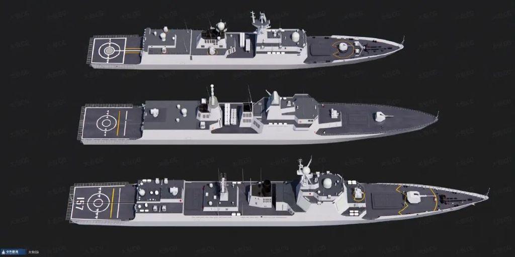 长147米、宽18米、排水量6000吨！中国新一代护卫舰054B终于现身！ - 知乎