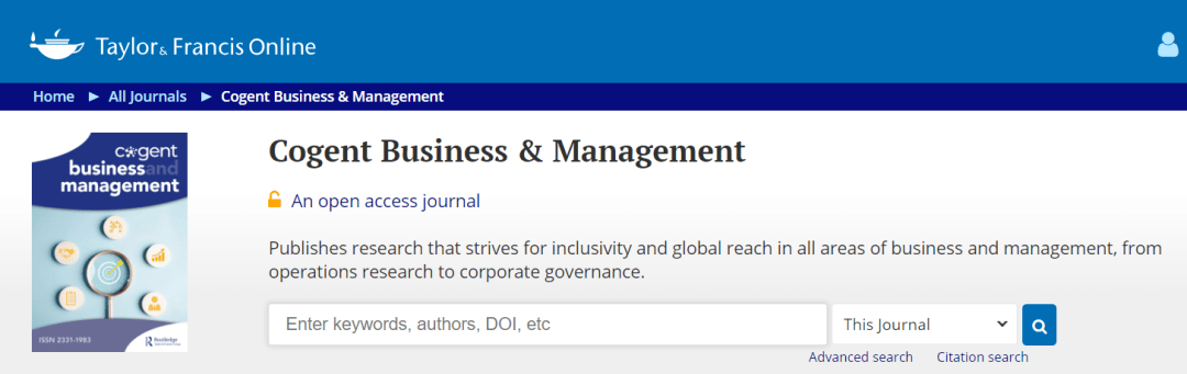 刊·见 | “商业巨子” 来啦！Cogent Business & Management已收获首个影响因子！ - 知乎