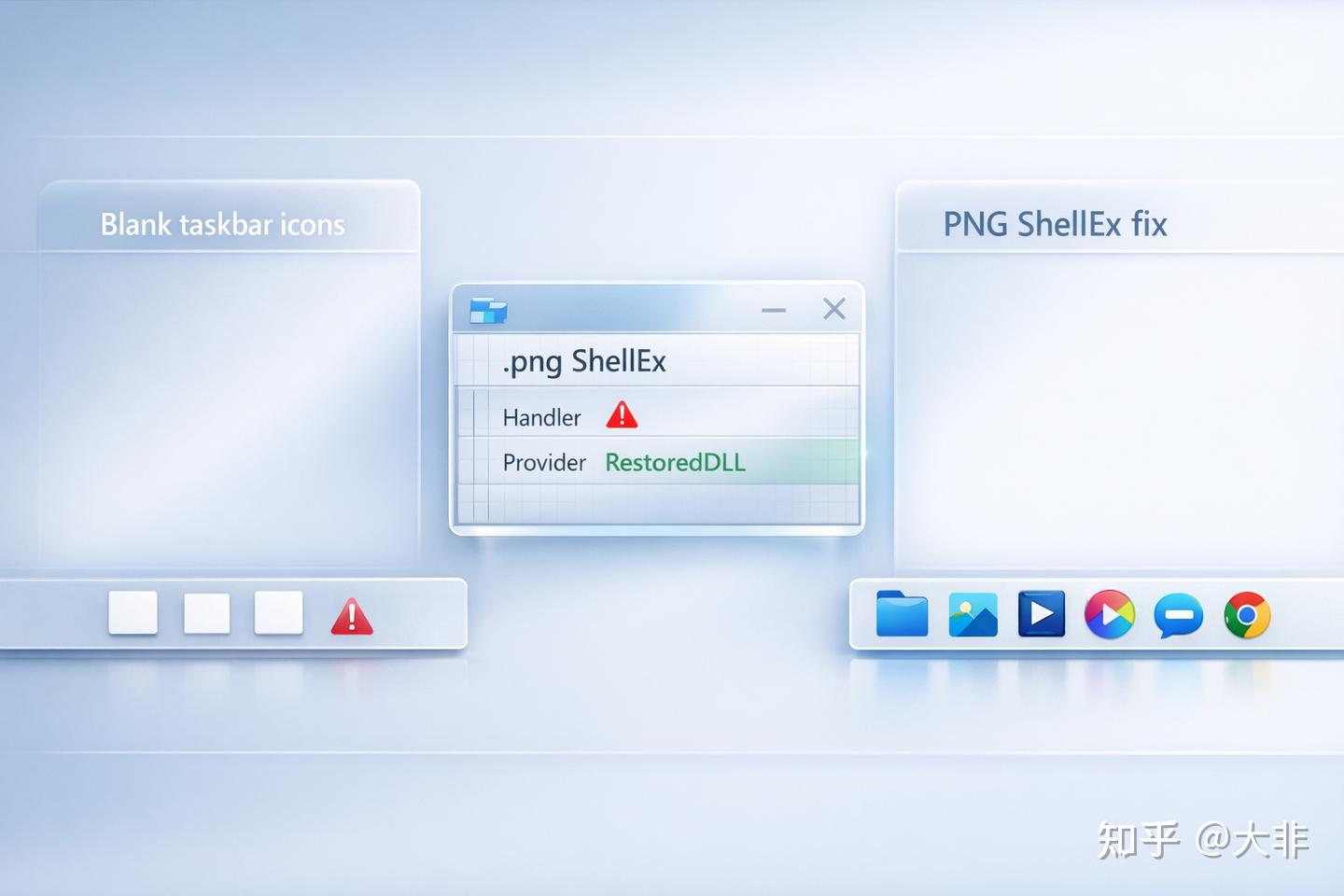 Windows 11 任务栏图标变空白，最后不是靠重建缓存修好的，而是修了 .png 的 ShellEx - 知乎