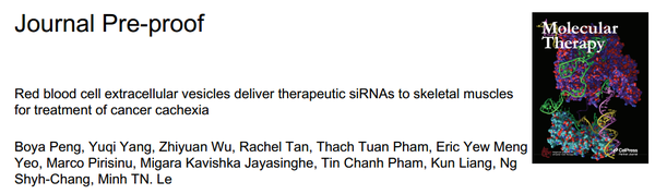 Mol Ther：红细胞EVs将治疗性siRNA递送至骨骼肌以治疗癌症恶病质 - 知乎