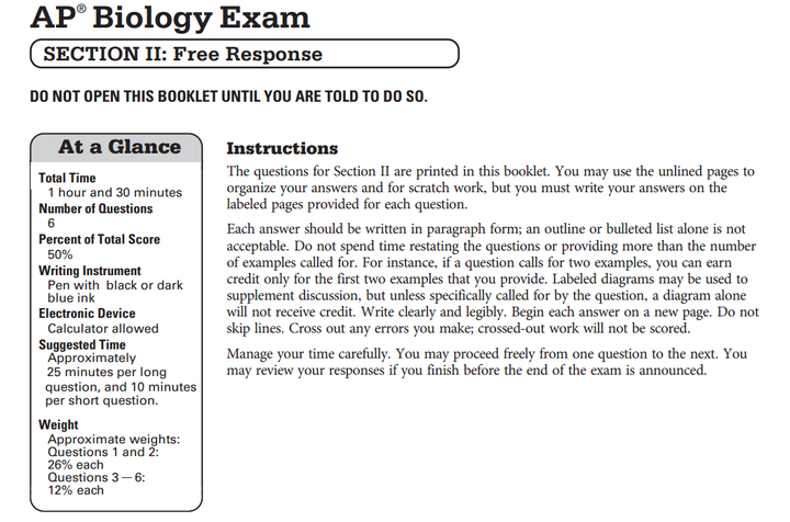 AP Biology Free Response questions 总结分析(1999-2021) - 知乎