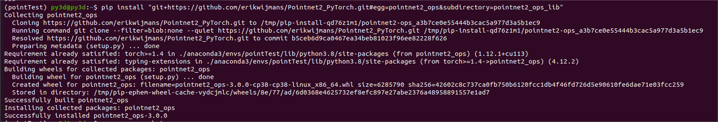 Conda环境下成功安装 piontnet2_ops-3.0.0 - 知乎