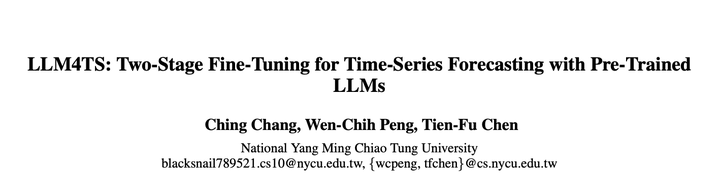 大语言模型处理时间序列：Two-Stage Fine-Tuning for Time-Series Forecasting with Pre-Trained LLMs - 知乎