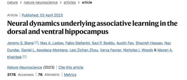 Nat Neurosci：海马参与关联记忆编码过程 - 知乎