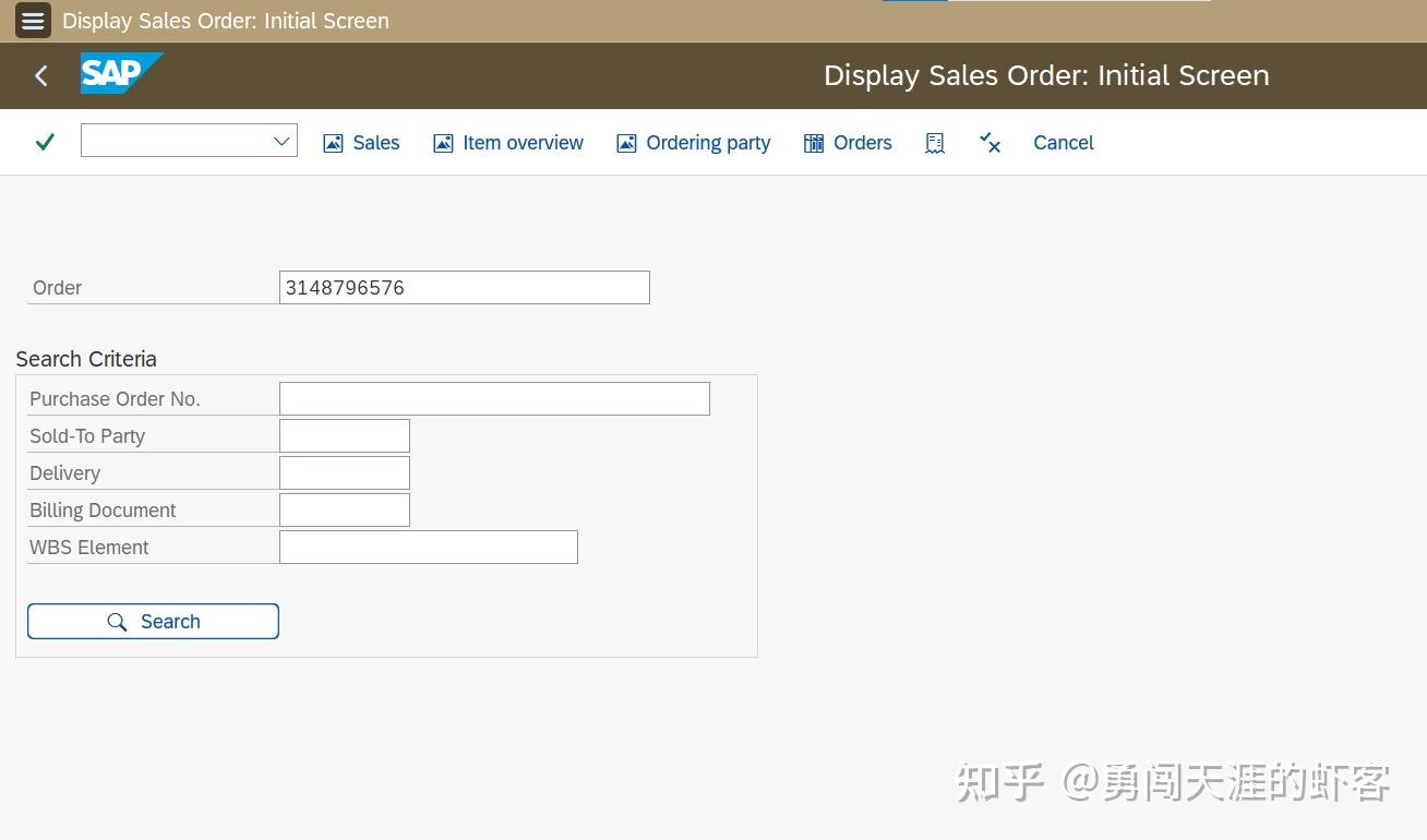 SAP SD初阶之VA03为销售订单创建交货单 - 知乎