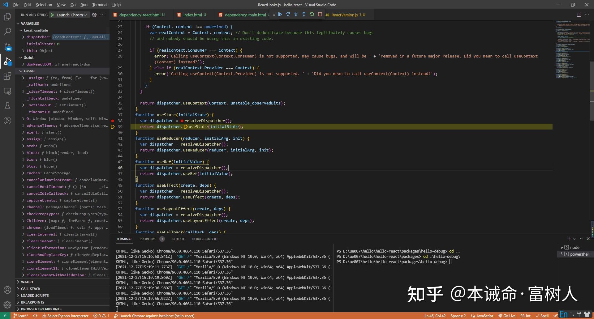 Hello Debug React - 知乎