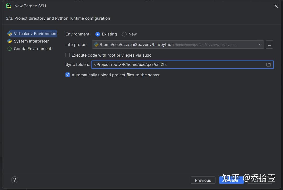 Pycharm: 连接ssh远程Python interpreter - 知乎