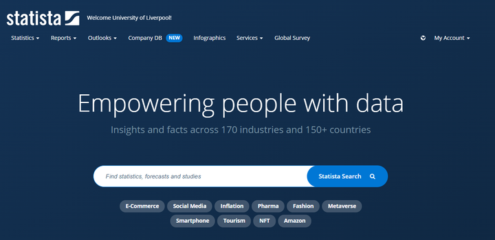 如何使用statista数据库? - 知乎
