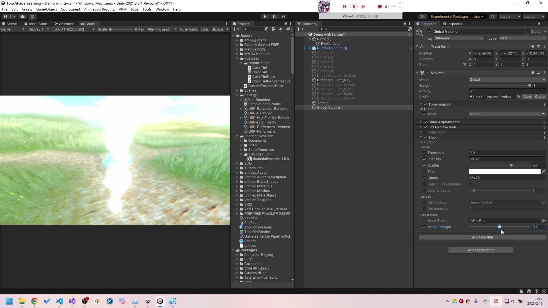 【unity URP】卡通渲染--实现篇2（边缘光与局部bloom效果） - 知乎