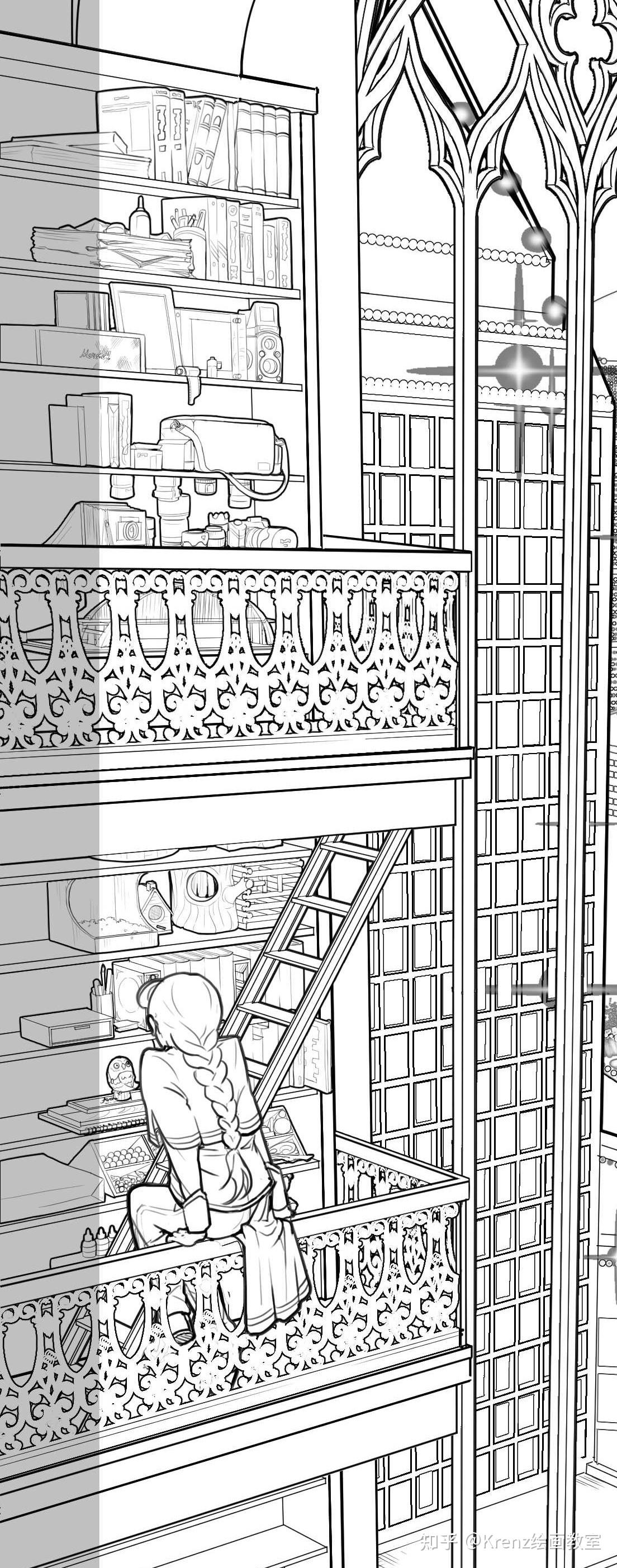 Krenz绘画教室【优秀作业心得】基础透视与结构-0117 - 知乎