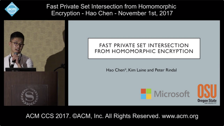 CCS 2017 - 基于同态加密的高效隐私集合求交协议 - 知乎