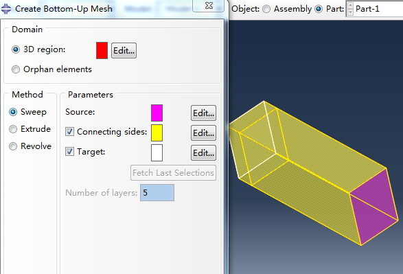 ABAQUS网格划分之Bottom-up mesh - 知乎