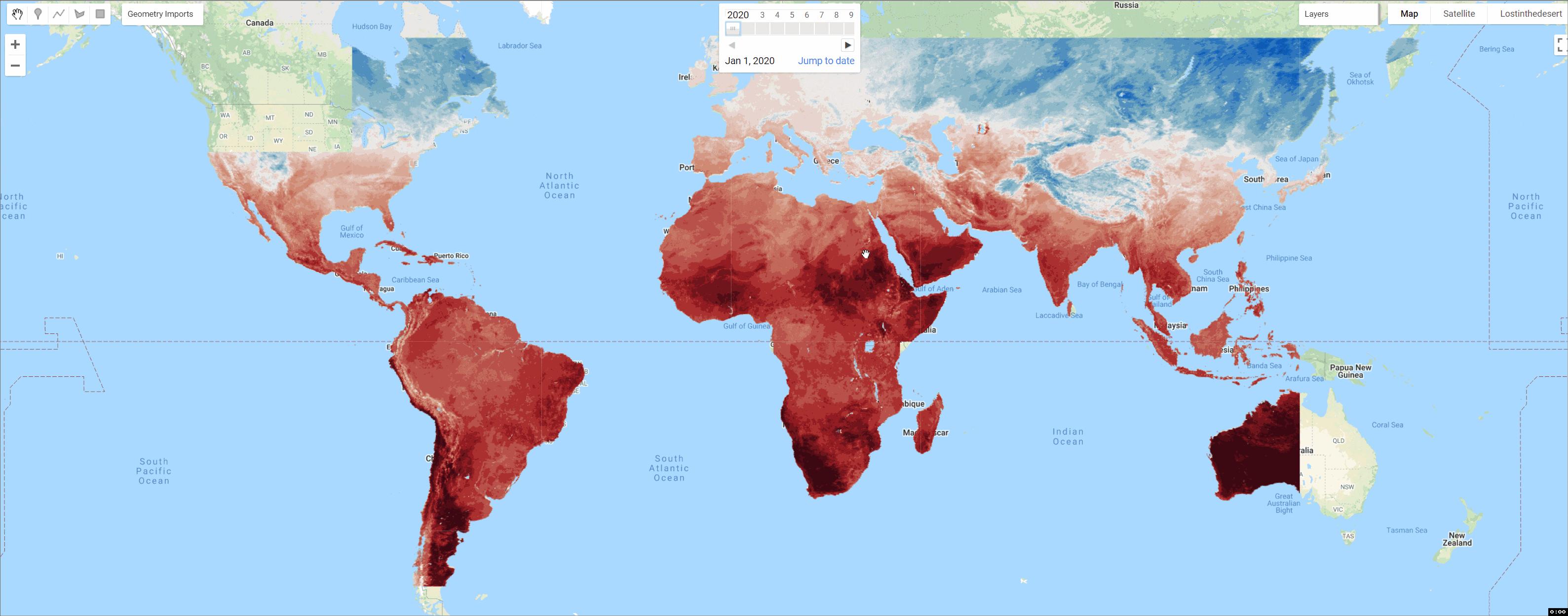 MODIS Gap filled 长期地表温度每日（2003-2020） - 知乎