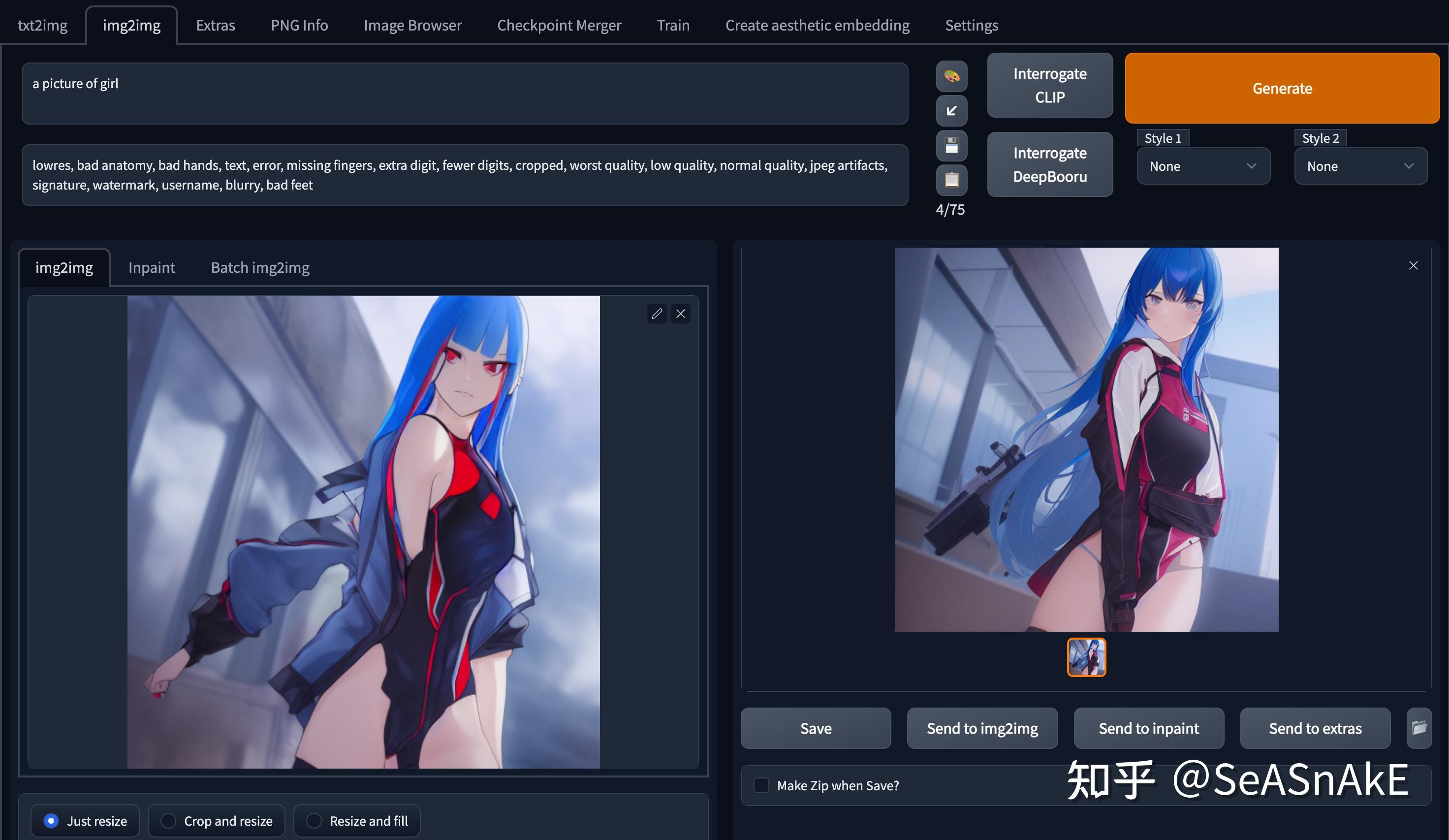 使用stable-diffusion-webui部署NovelAi/Stable Diffusion 保姆级教程、命令解释、原理讲解(colab、windows、Linux ) - 知乎