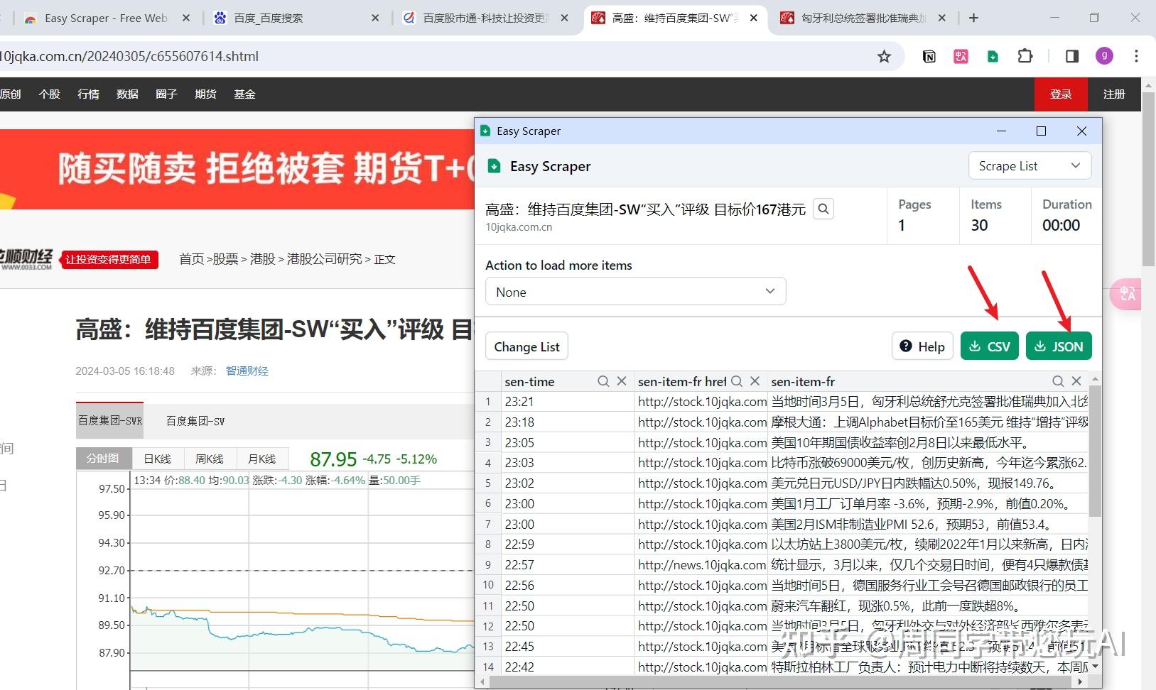Easy Scraper -Free Web Scraping插件使用 - 知乎