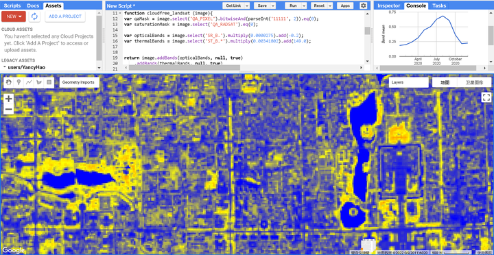 GEE使用Landsat8 Collection2 Surface Reflectance数据计算京津冀地区NDVI月均变化情况 - 知乎