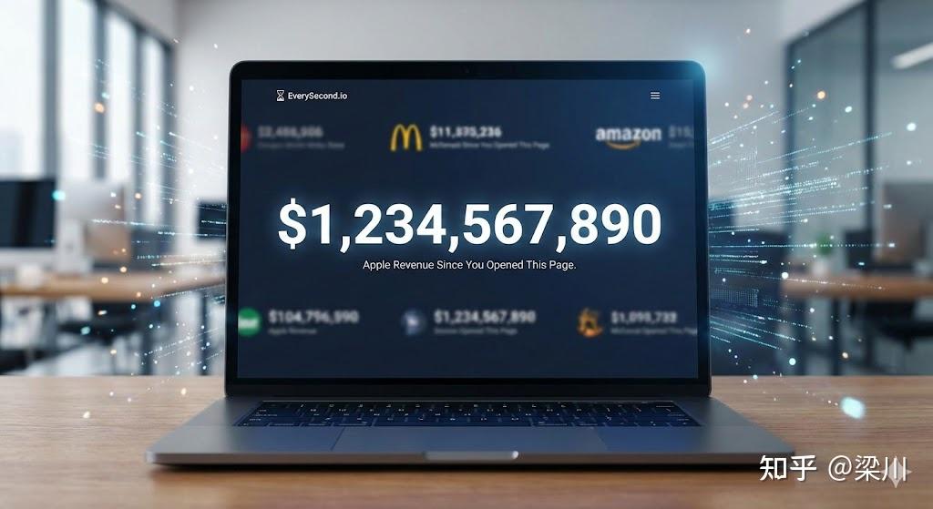 Every Second，全球每秒发生的统计数据实时可视化 - 知乎