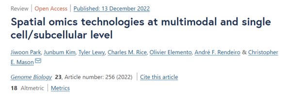Genome Biol综述 | 多模态和单细胞/亚细胞水平空间组学技术的现状及发展前景 - 知乎