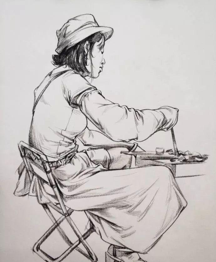 速写人物临摹素材 - 知乎