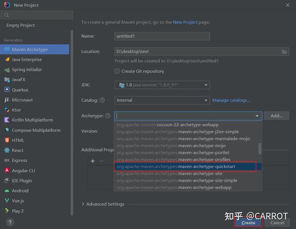 IDEA根据maven模板创建工程 - 知乎