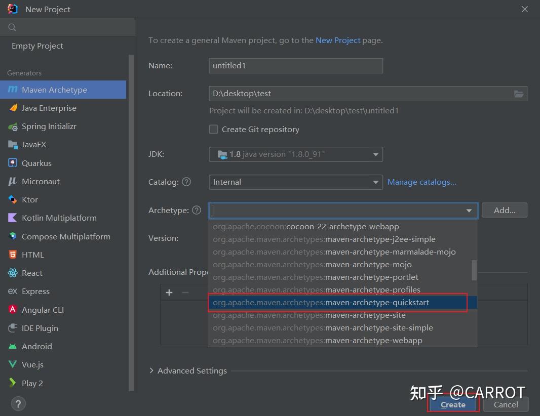 IDEA根据maven模板创建工程 - 知乎