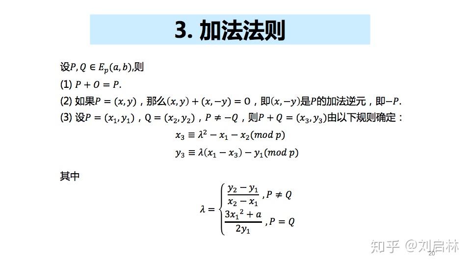 ECC椭圆曲线密码学的原理、公式推导、例子、Python实现和应用 - 知乎