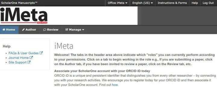 如何投稿iMeta期刊？ScholarOne投审稿系统作者使用教程 - 知乎