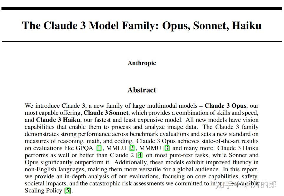 超越GPT-4，Claude 3模型家族技术细节说明 - 知乎