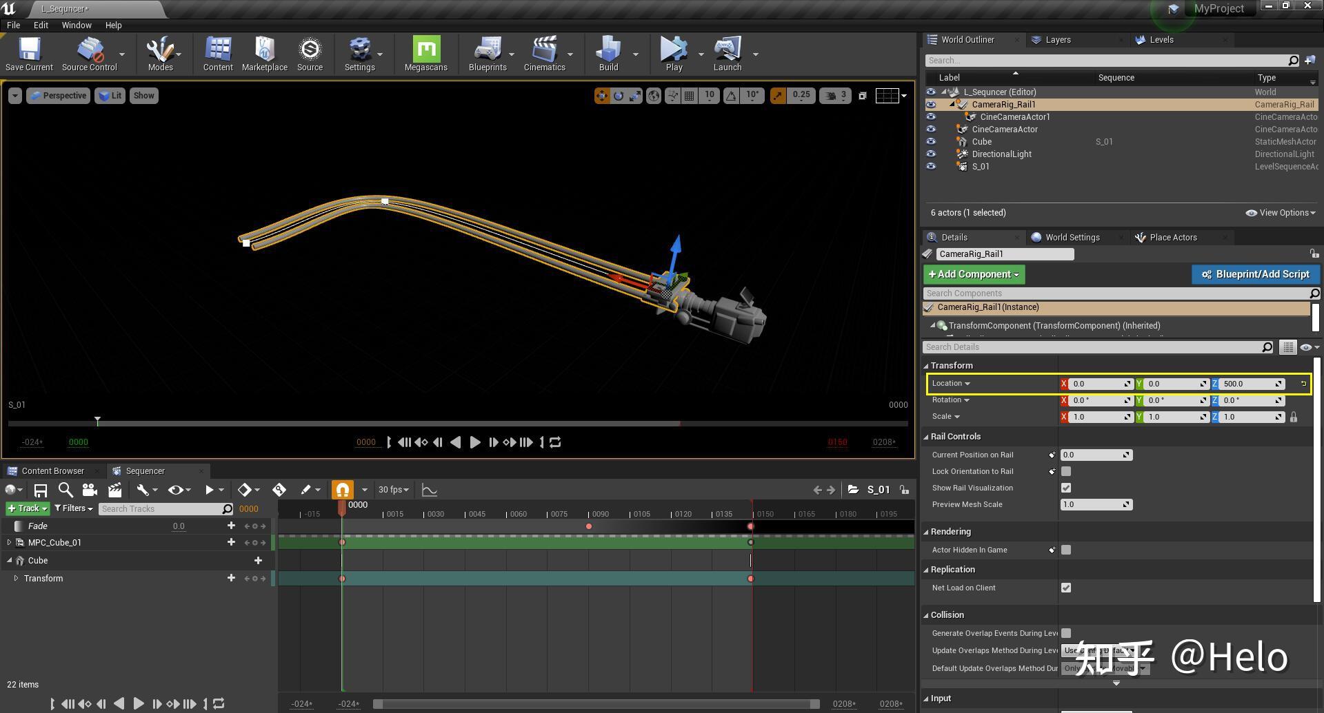 UE4中的动画编辑器 —— Sequencer in UE4 - 知乎