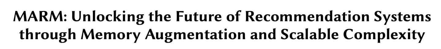 快手海外MARM(CIKM2025)：打开推荐系统的Scaling Law的正确姿势 - 知乎