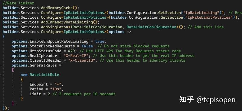在 ASP.NET Core [.NET9] 中实现速率限制 - 知乎