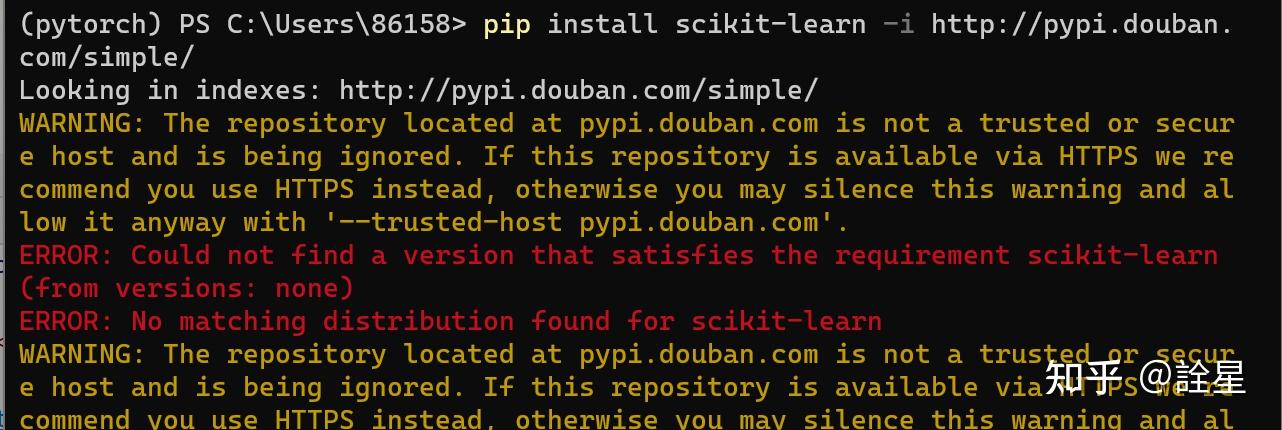 conda在pytorch环境下，下载sklearn包 - 知乎