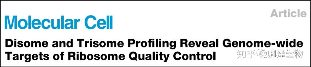 Monosome！Disome！Trisome！Polysome！ - 知乎