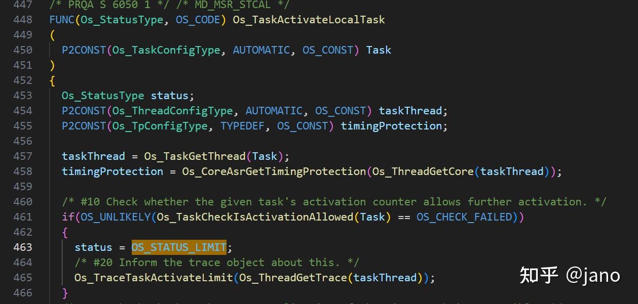 AUTOSAR (Vector MICROSAR) OS_STATUS_LIMIT 故障分析定位 - 知乎