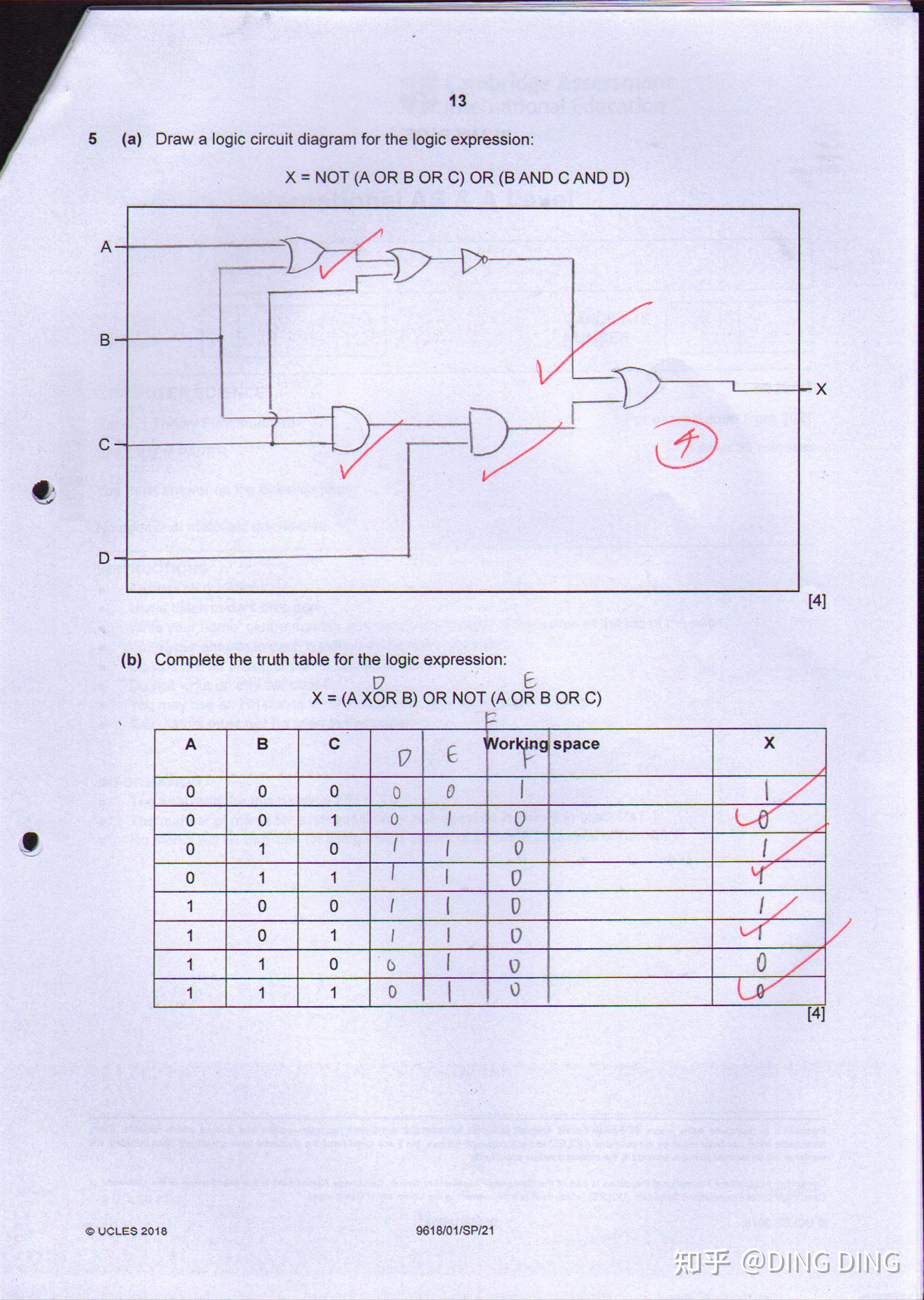 剑桥国际CIE考试 Alevel 计算机科学 Computer Science (9608/9618) 历年真题及手写答案（分享） - 知乎
