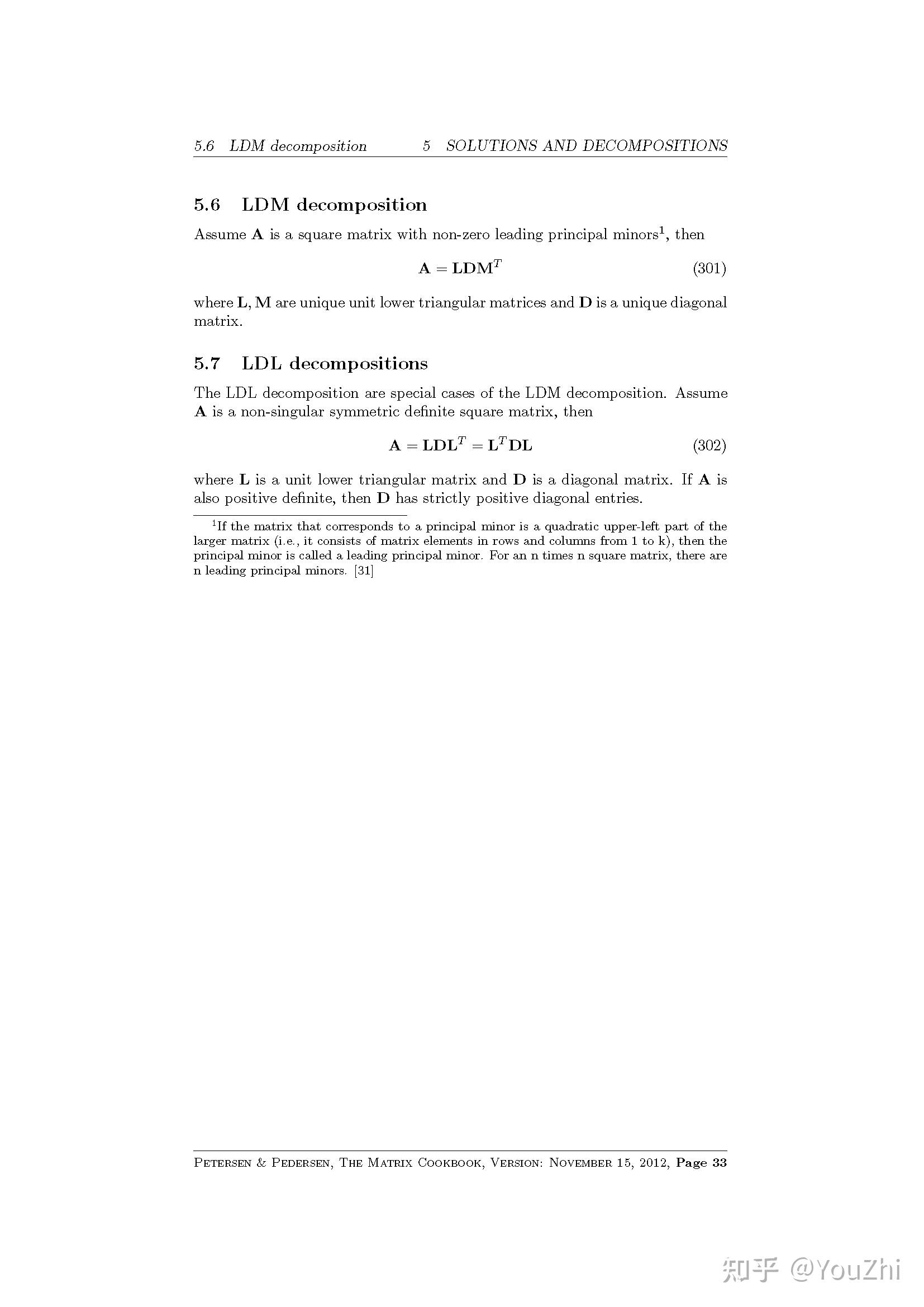 矩阵微积分公式查表 The Matrix Cookbook 知乎